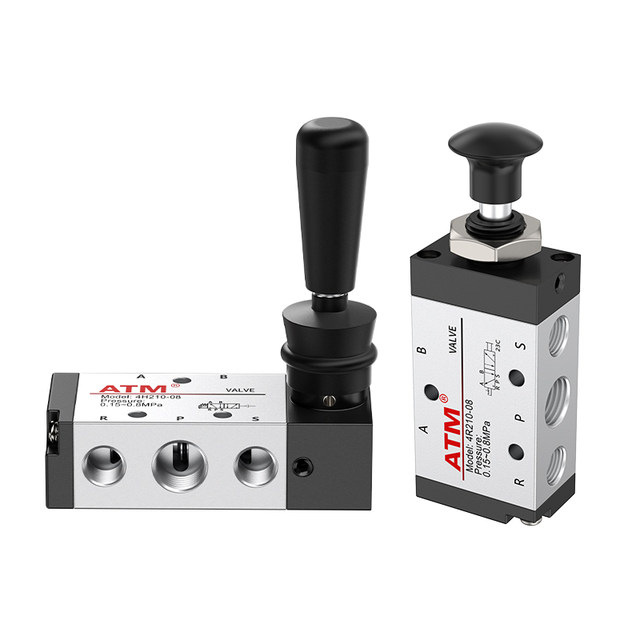 Pneumatic 4H210-08 hand valve manual control valve cylinder reversing valve 4R210-08 hand valve ...