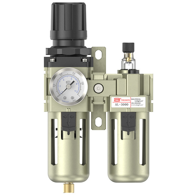 Pneumatic air compressor air filter pressure regulator two-piece AC2010-02/3010/4010 air source ...