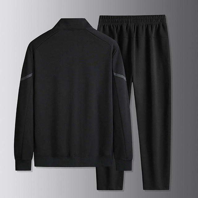 Spring and autumn plus size men's sports suit plus fat extra large ...