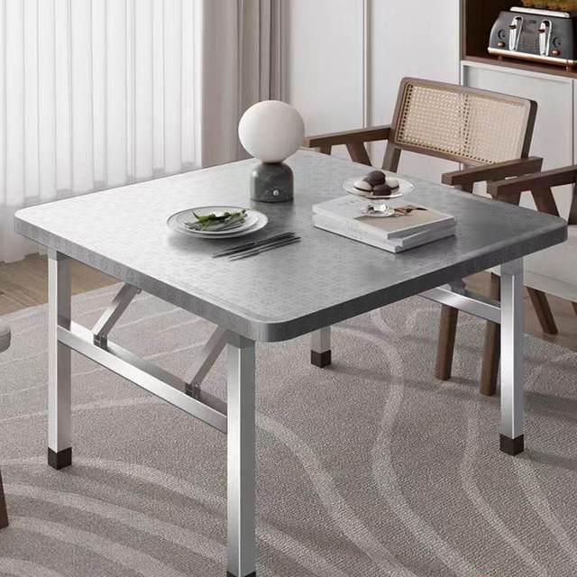 New thickened stainless steel barbecue table folding table outdoor ...