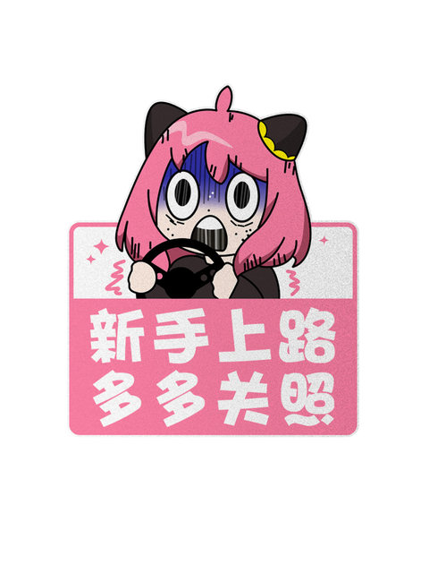 Spy house Aniya two-dimensional novice internship warning reflective ...