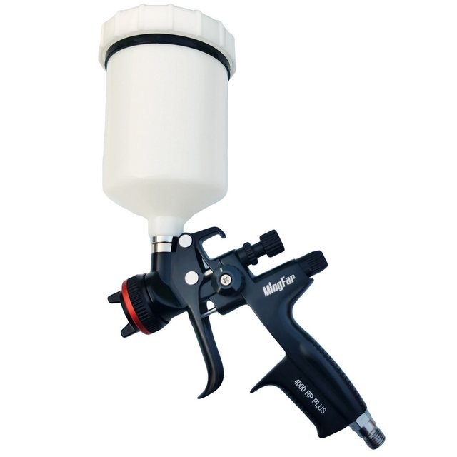 HVLP-4000RP Environmentally friendly spray gun top pot 600CC plastic ...
