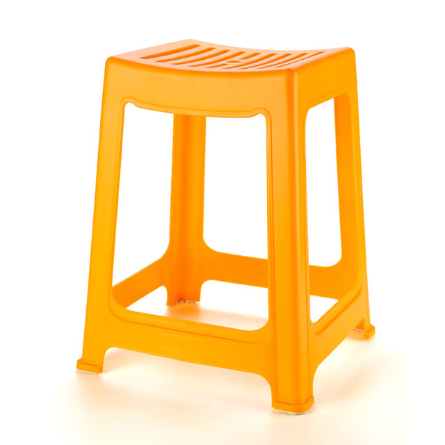 Colorful plastic stool thickened household breathable striped stool ...