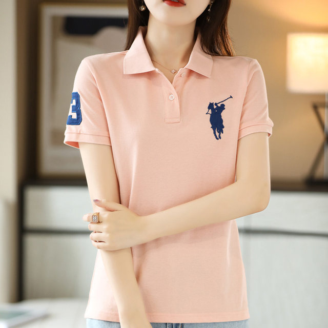 2025 Spring New Casual and Versatile Classic Maga Three Women's Polo ...