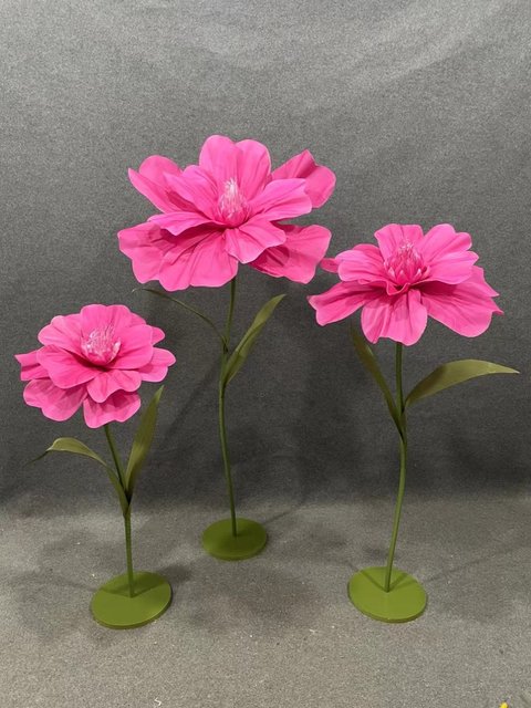 Large Wedding Props Road Leading Flowers Stage Foam Paper Flowers ...