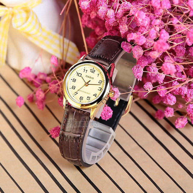 Casio watch female ins style waterproof belt simple temperament small ...