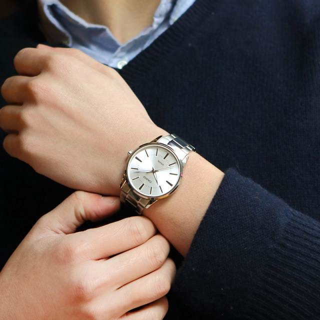 Casio Watch Men's Simple Casio Men's Watch Waterproof Steel Strap ...