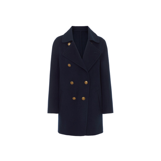 Langzi pure wool military style woolen coat autumn and winter new ...