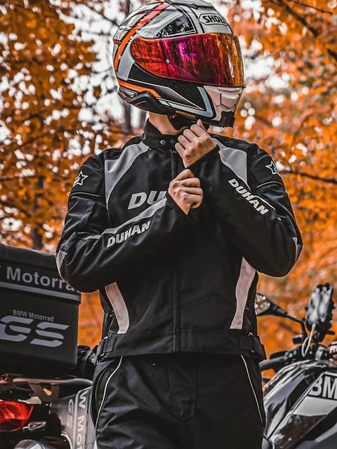 Duhan motorcycle riding suit, four-season racing suit, anti-fall, warm ...