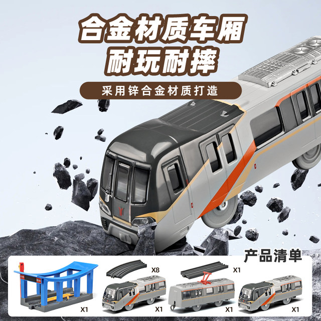 Guangzhou Metro model high -speed toy train large alloy track vehicle ...