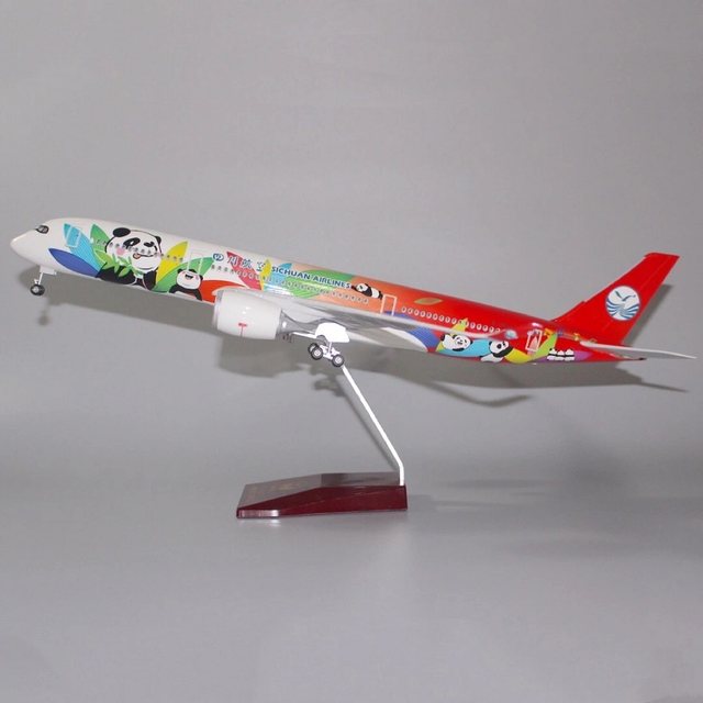 Bringing wheels and lights LED voice control Overwheling A350-900 Panda ...