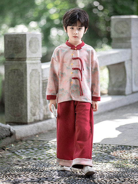 Boys' Tang Suit, Han Dynasty, Chinoiserie, Kidsren's Clothing, Spring ...