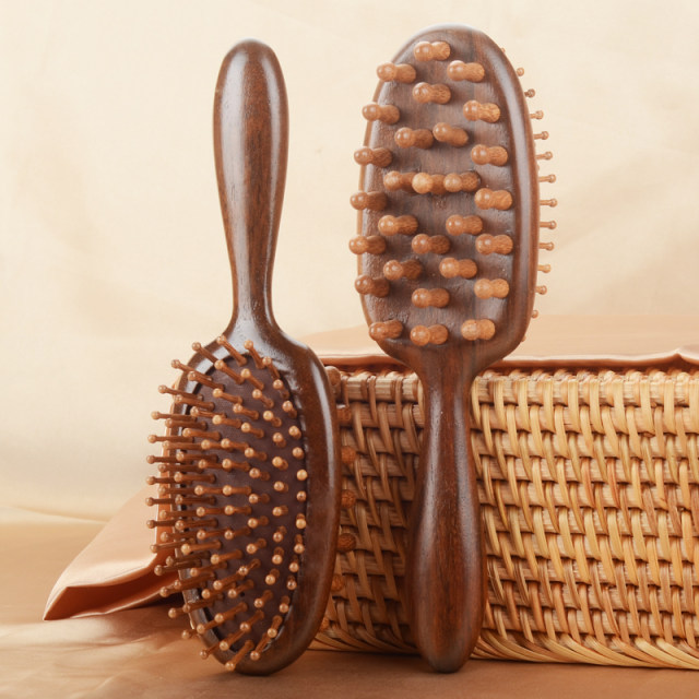 Airbag comb, combing pad, combed, sandalwood combing female long hair ...