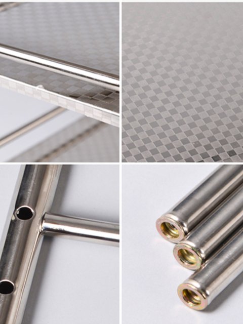 304 stainless steel shoe rack 4-layer thickened multi-layer living room ...