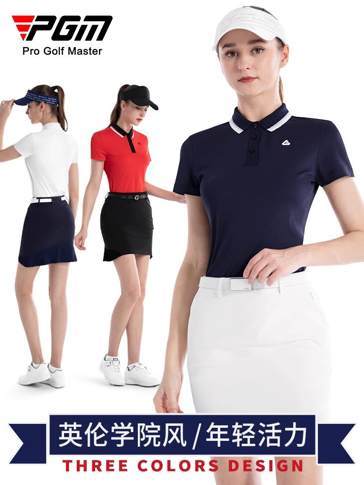 Conjunto de Ropa de Golf para Mujer Pgm - Camiseta y Falda de Verano