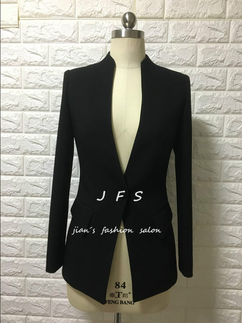JFS original design new one-button stand-up collar slim spring and ...