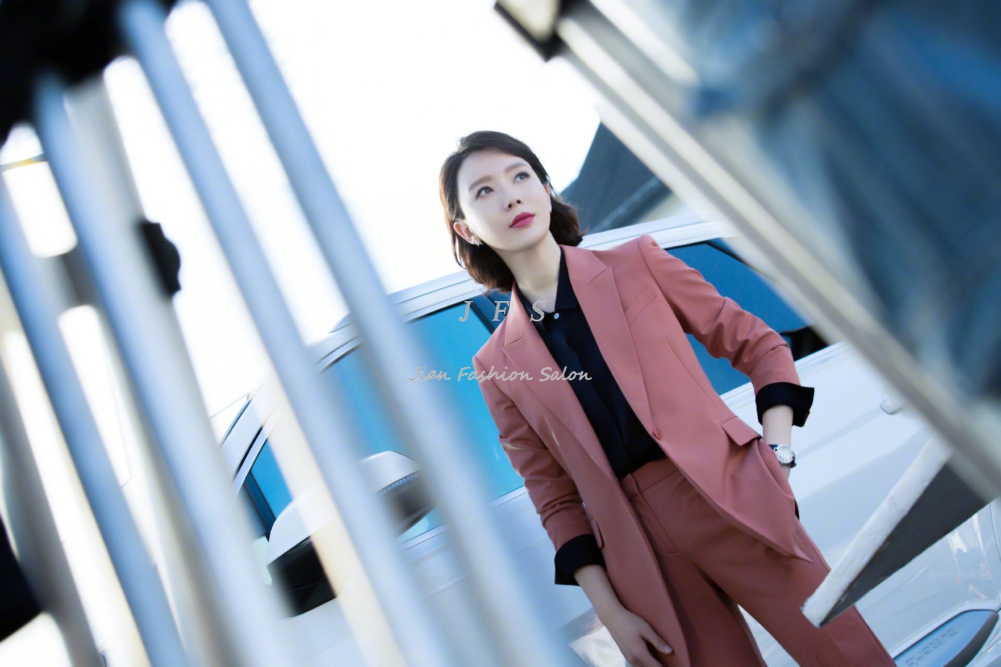 JFS new celebrity style one-button suit for the workplace