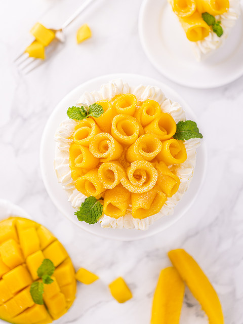 Nuoxin Golden Mang Flower Rhyme Fruit Birthday Cake Office Afternoon ...