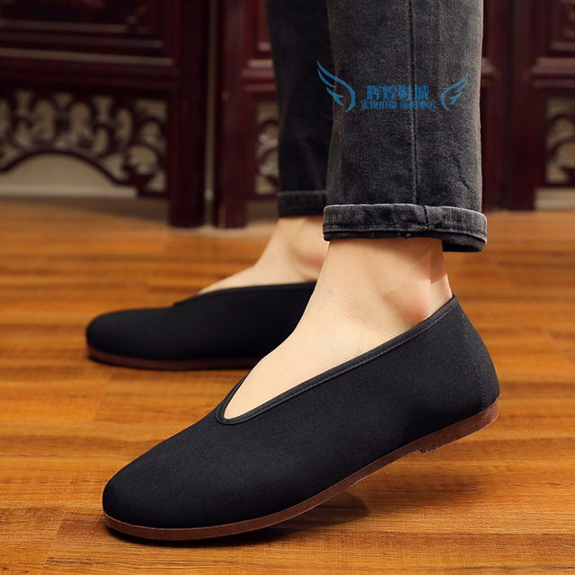 Chinese style old Beijing men's shoes retro traditional Chinese casual ...