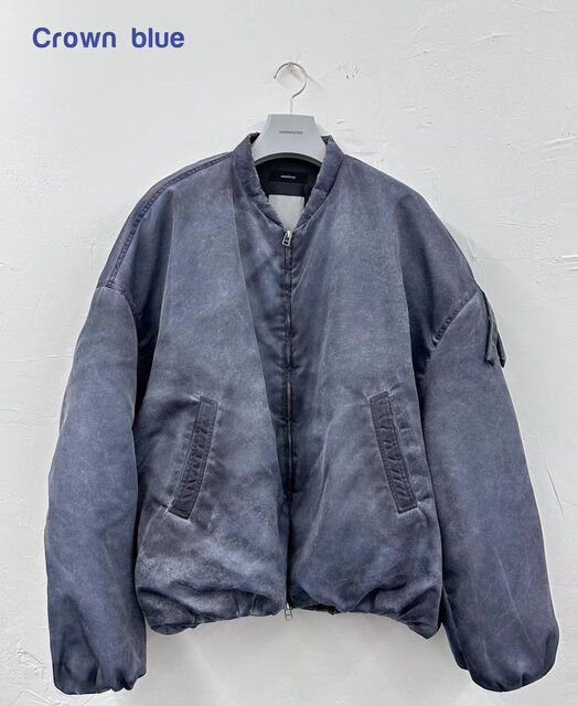Undermycarxnonnod joint bombervibe nylon washed dyed damaged jacket ...