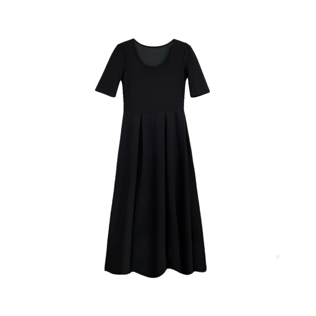 French Hepburn style high -level long -level dress female retro high ...