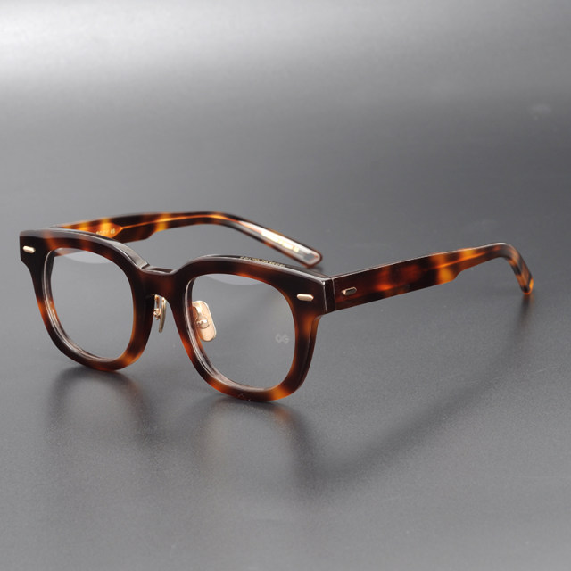 Japanese tortoise shell high-style handmade glasses, retro personalized ...
