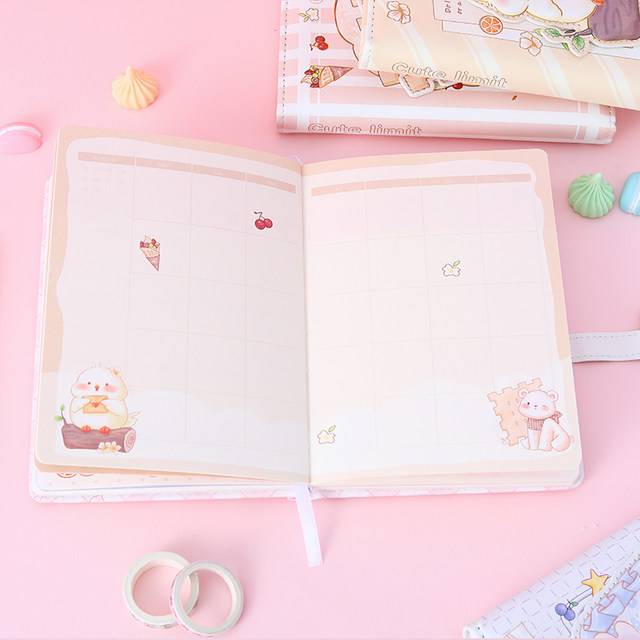 36k Sakura hand ledger creative Korean cute color page illustration ...