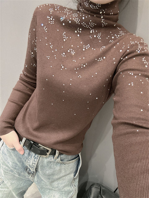 European high-end sweater knitted sweater long sleeves for women in ...