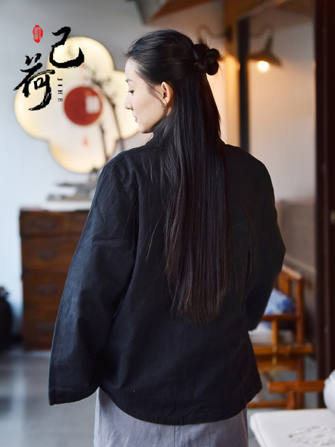 Zen clothing, cotton and linen Chinese suit jacket, meditation ...