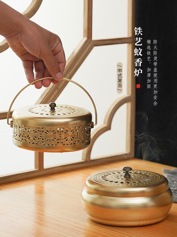 Mosquito Incense Box with Cover - Creative Fireproof Tray for Outdoor ...