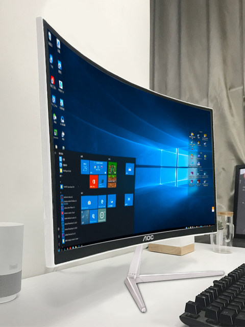 AOC brand all-in-one computer desktop curved home office high ...