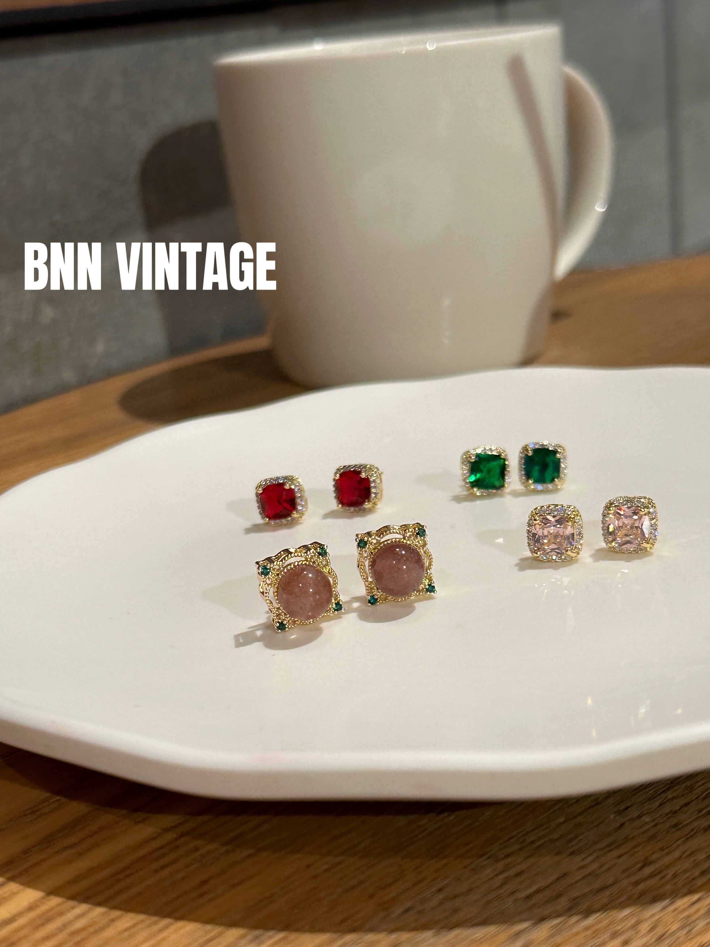 BNNVINTAGE retro middle -aged temperament niche Light luxury princess S925 Flower Tang Yan ...