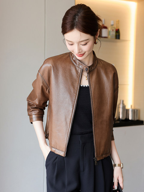 Weimana Spring and Autumn 2025 Haining genuine leather leather jacket ...