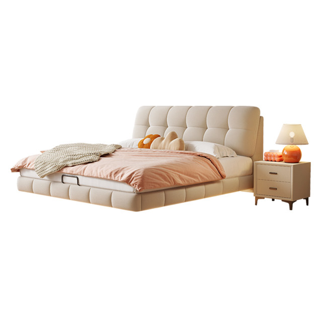 Blue Ideal Cream Creamy Clouds Suspension Bed Master bedroom Puffing ...