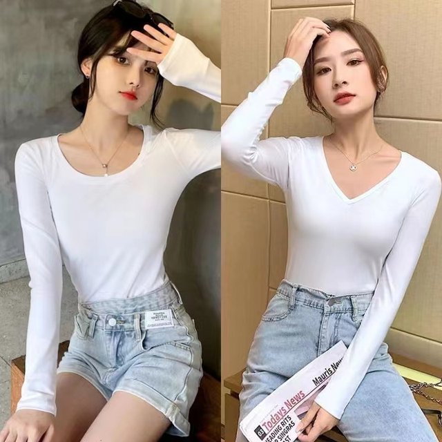 Broken shirt female long -sleeved 2020 new autumn and winter clothing ...