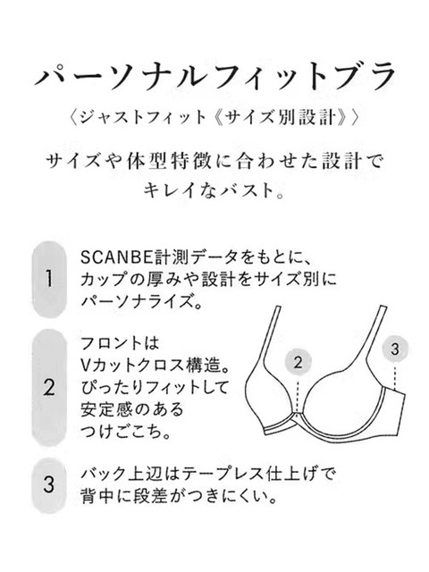Wacoal underwear women gathered with small breasts, looking big, close ...