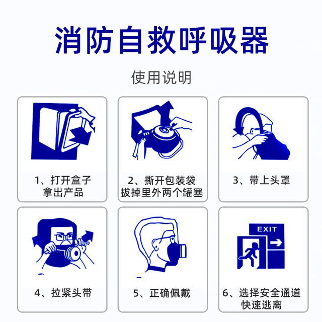 Fire mask, fire-proof, smoke-proof and gas-proof mask, hotel 3C ...