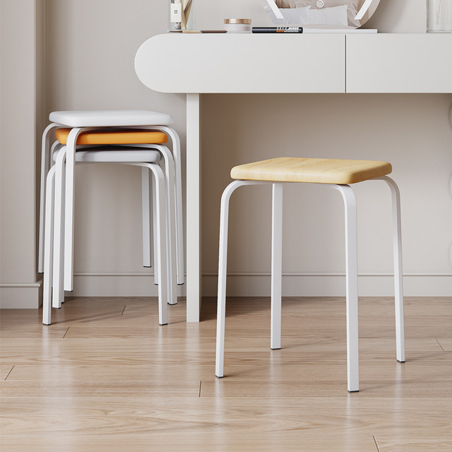 Simple dressing table chair soft pack dining chair household stool ...