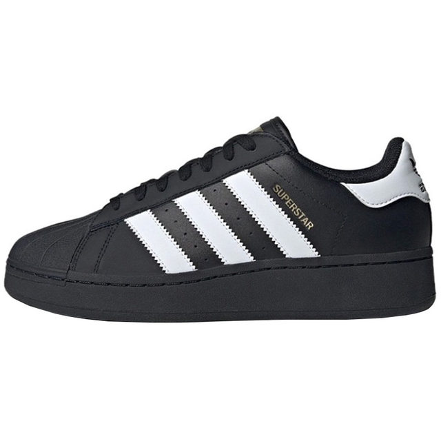 AdidasoriginalsSuperstarXLG black shock-absorbing wear-resistant low ...
