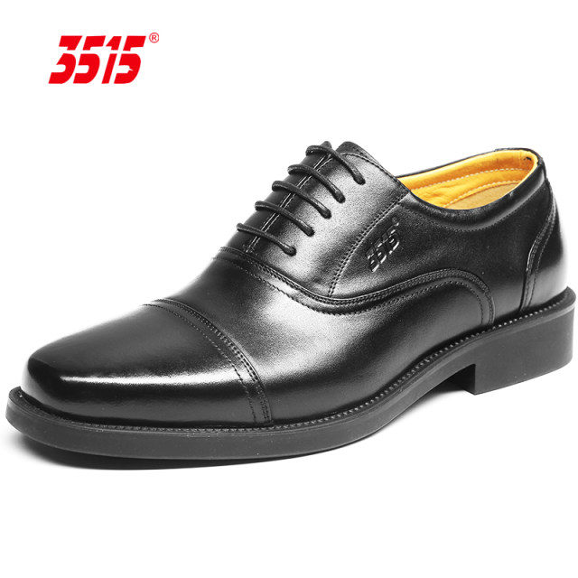 Genuine 3515 strongman genuine leather three-joint men's shoes business ...