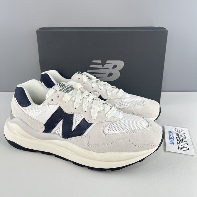 New Balance NB 5740 White Blue Men and Women Comfortable Seismic Anti ...