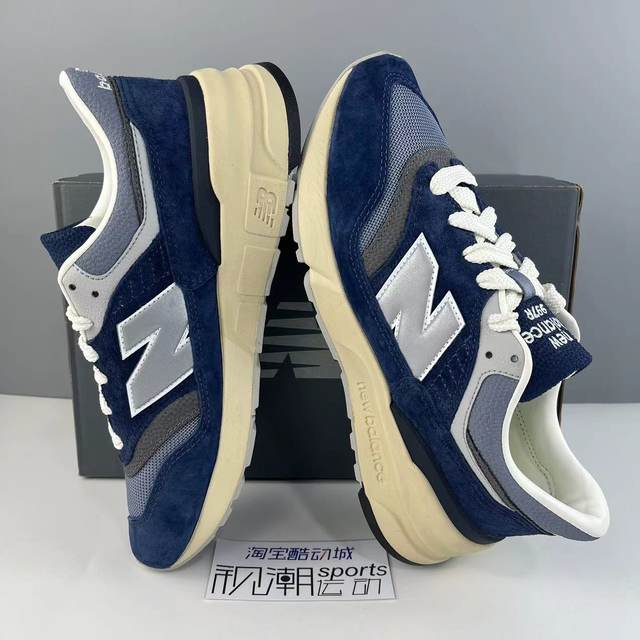 New Balance NB997R Series Blue Silver Men and Women's Short, Anti ...