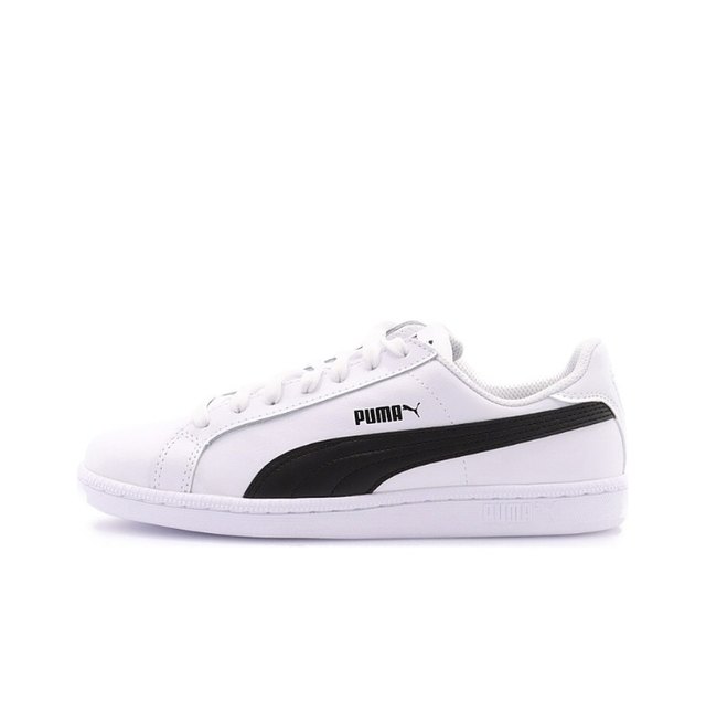 Puma Smash white and black men's and women's classic couple lightweight ...