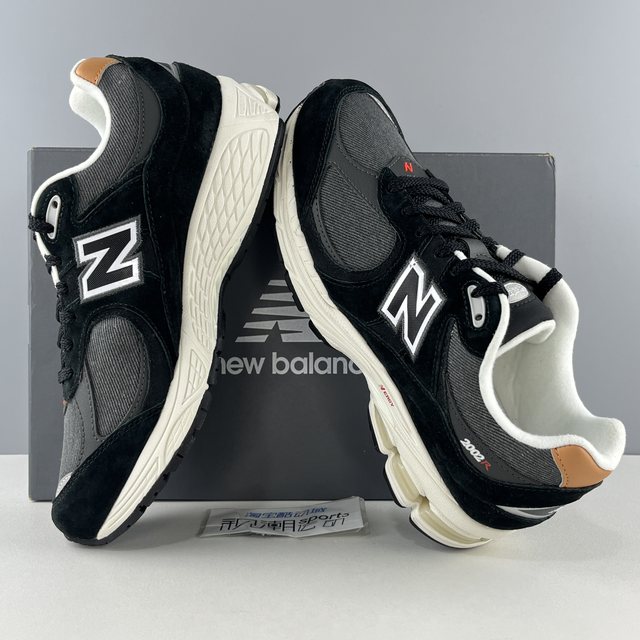 New Balance NB 2002R Black Men and Women's Retro wear -resistant low ...