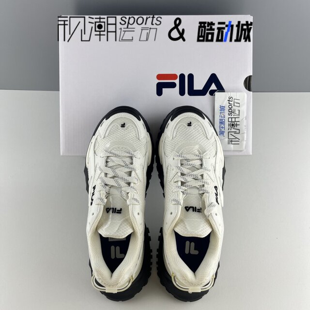 FILA Fila Hard Candy White and Black Women's Thick Sole Heightening ...