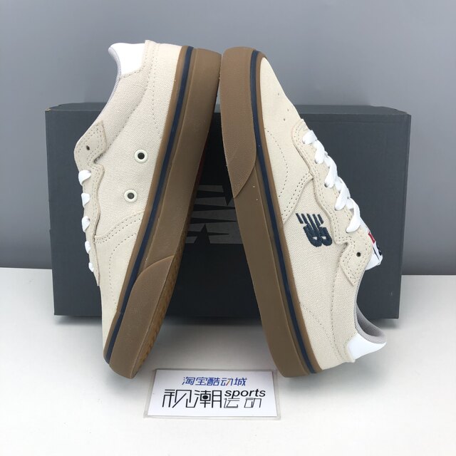 New Balance NB 232 m White brown men and women Retro Plaid Athleisure ...
