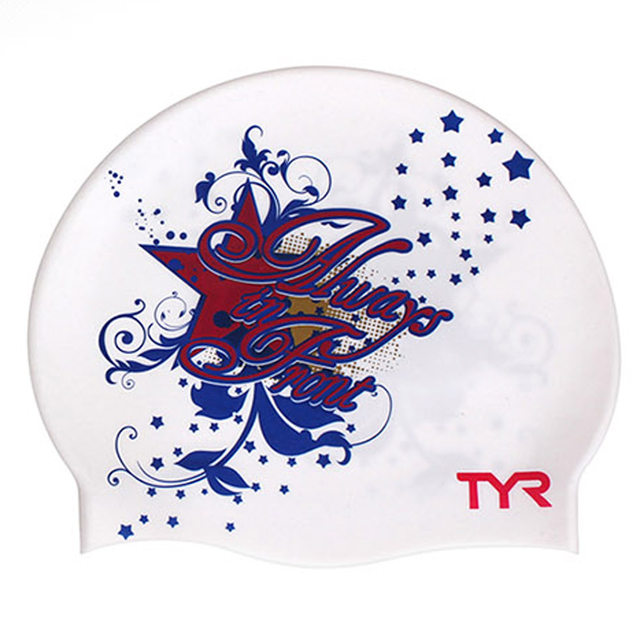 2024 new American TYR silicone swimming hat colorful waterproof ear ...