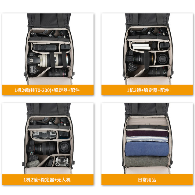 BESNFOTO camera bag backpack digital SLR waterproof professional multi ...