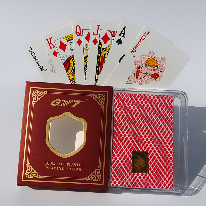 Gyt Plastic Poker Cards - 6 Pairs - Double-Sided Matte Finish
