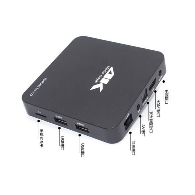 U disk hard drive 4K playback box horizontal and vertical splicing ...